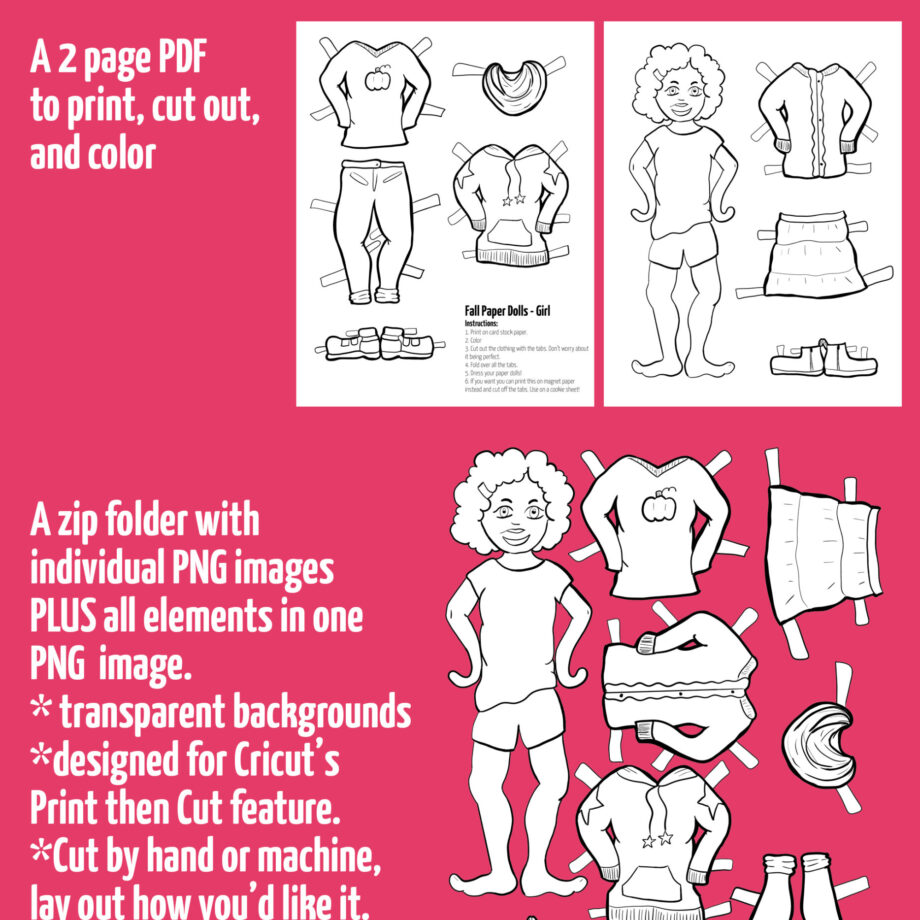 Four Seasons Dress Up Doll Printables Bundle – Shop Moms & Crafters