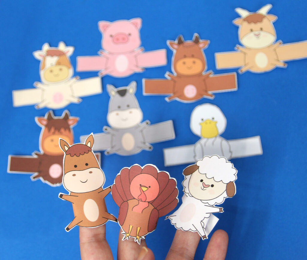 10 Farm Animal Finger Puppets – Shop Moms & Crafters