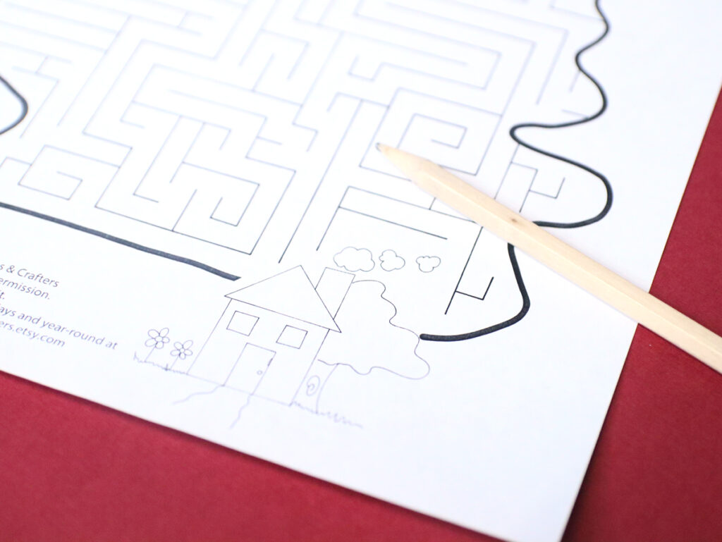 Purim Mazes – Printable Fun Pages & Activities – Shop Moms & Crafters