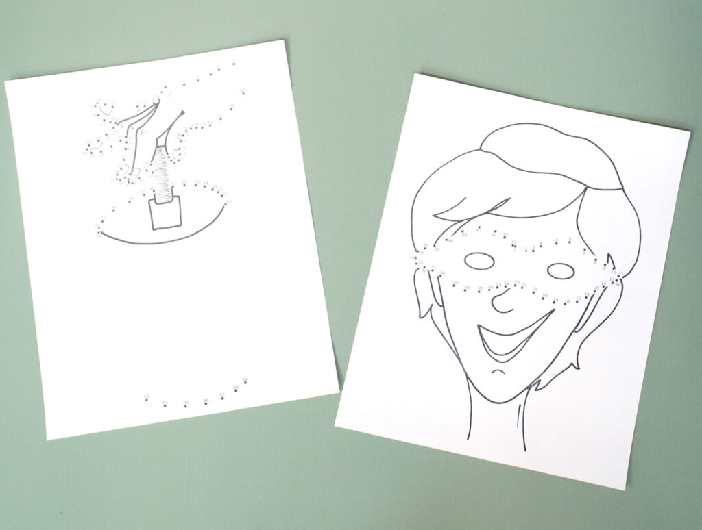 8 PURIM Dot to Dot Pages – Printable Activity Sheets and Purim Kids ...