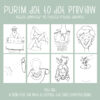8 PURIM Dot to Dot Pages – Printable Activity Sheets and Purim Kids ...