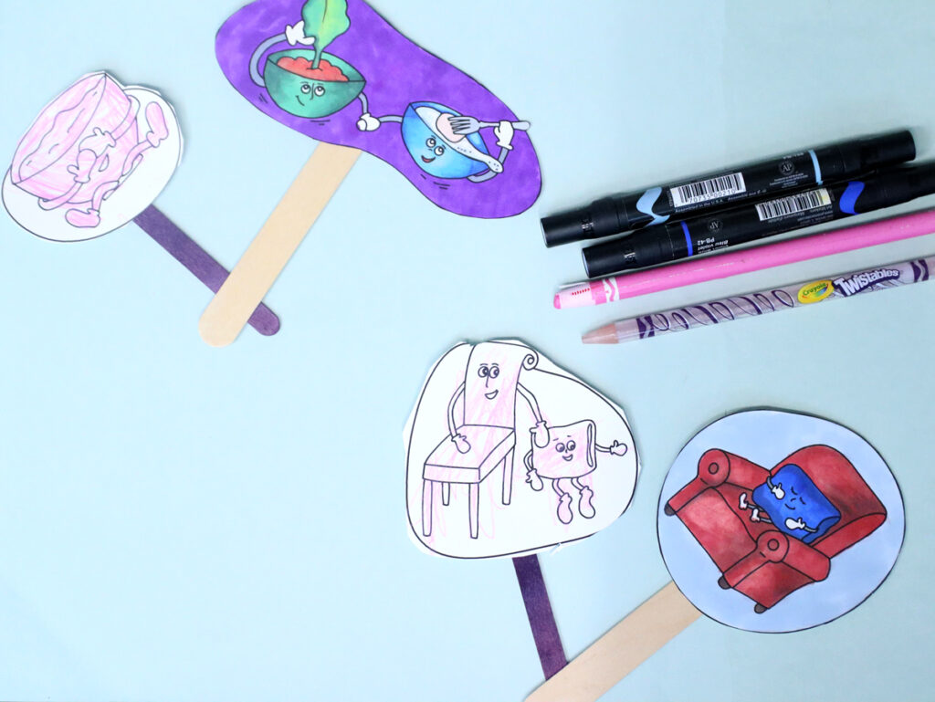 Passover Mah Nishtanah Puppets – COLOR-IN Pesach Craft and Coloring ...