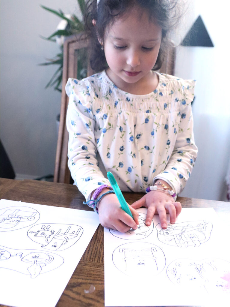 Passover Mah Nishtanah Puppets – COLOR-IN Pesach Craft and Coloring ...