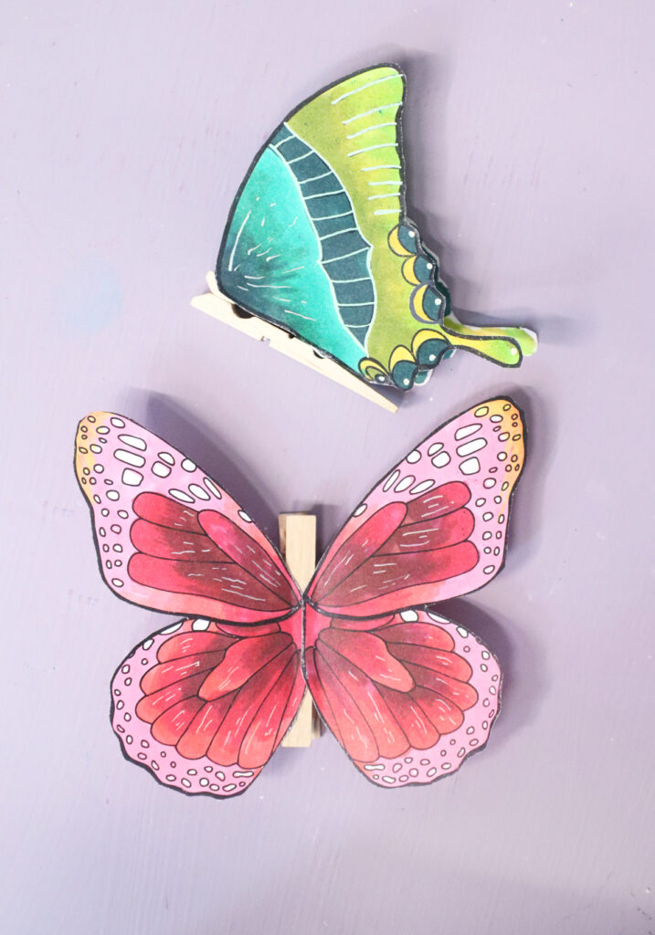 Butterfly Wings Templates | Paper Butterfly Clothespin Craft – Shop ...