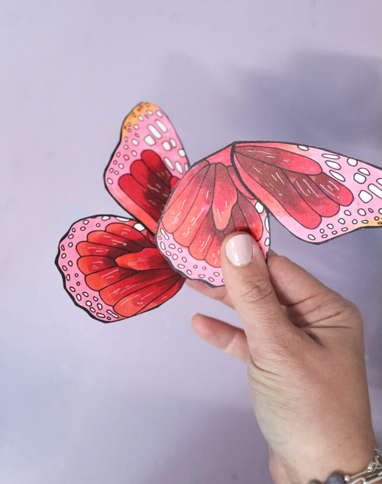 Butterfly Wings Templates | Paper Butterfly Clothespin Craft – Shop ...