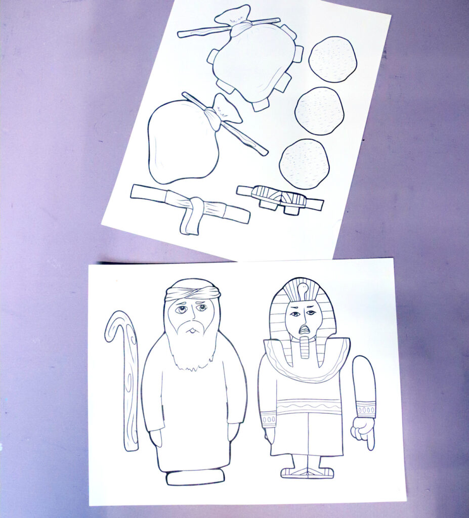 Bo Parsha Craft | Pharaoh and Israelite Leaving Egypt Puppets – Shop ...
