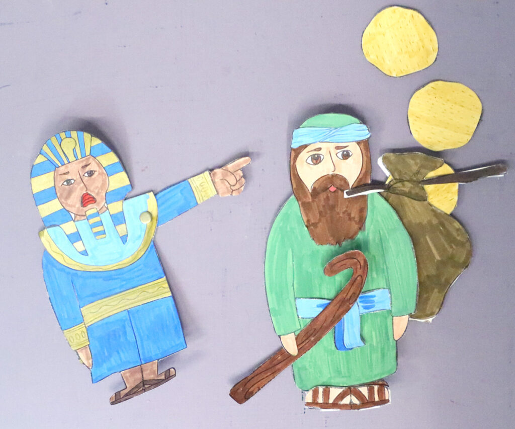 Bo Parsha Craft | Pharaoh and Israelite Leaving Egypt Puppets – Shop ...