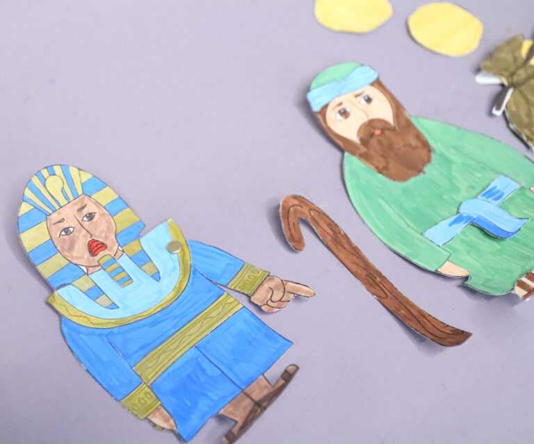 Bo Parsha Craft | Pharaoh and Israelite Leaving Egypt Puppets – Shop ...