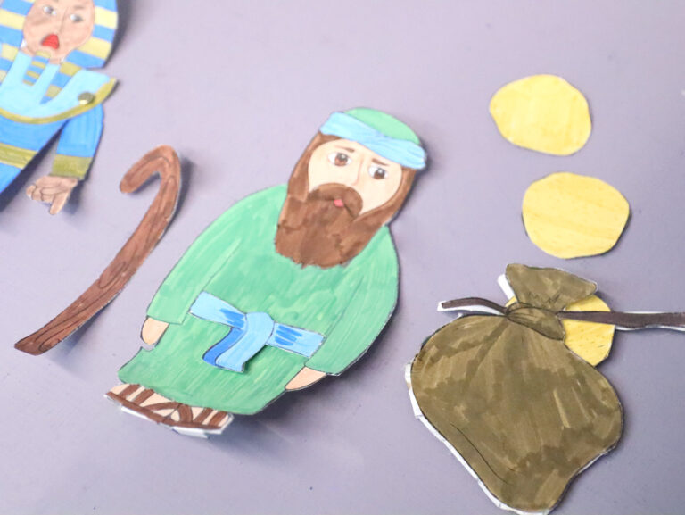 Bo Parsha Craft | Pharaoh and Israelite Leaving Egypt Puppets – Shop ...