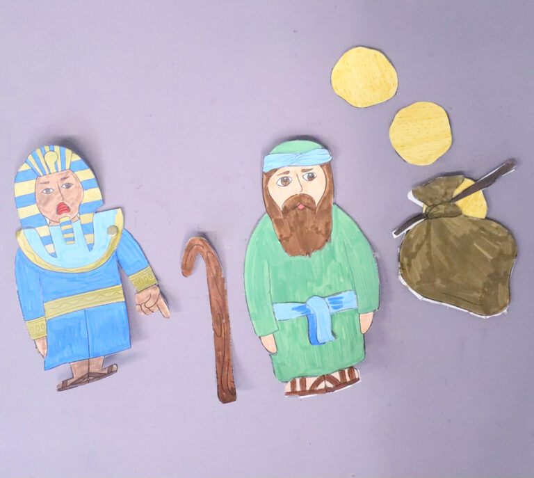 Bo Parsha Craft | Pharaoh and Israelite Leaving Egypt Puppets – Shop ...