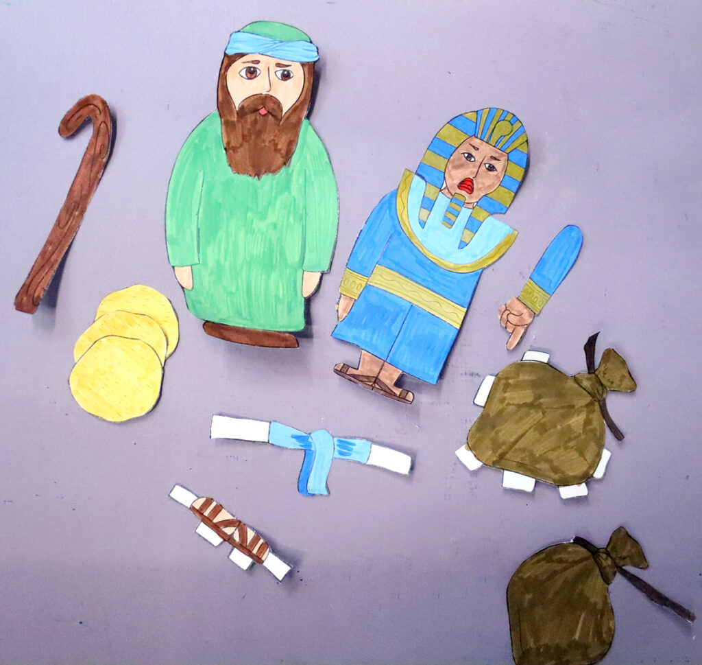 Bo Parsha Craft | Pharaoh and Israelite Leaving Egypt Puppets – Shop ...