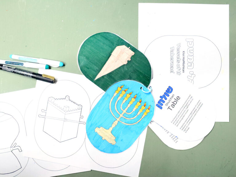Vessels of the Tabernacle | Keilim of the Mishkan Craft and Coloring ...